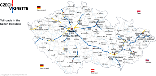 Acheter la vignette tchèque | Vignette numérique pour la République tchèque